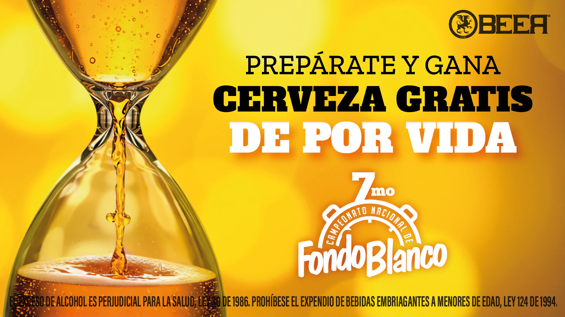 Torneo fondo blanco - Beer Cerveza con actitud
